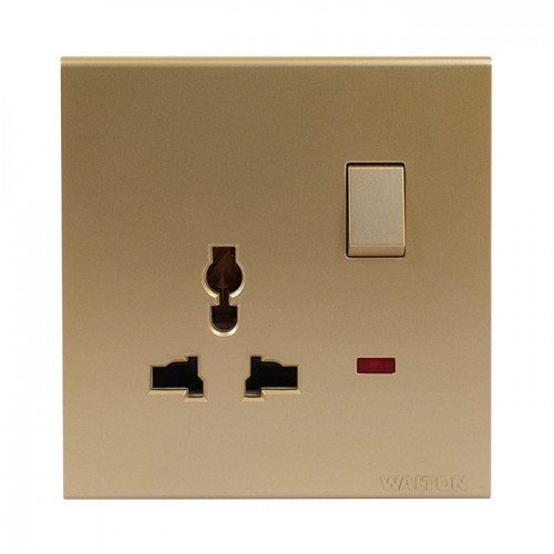 WT3PSG (Gold) 3 PIN UNIVERSAL SOCKET