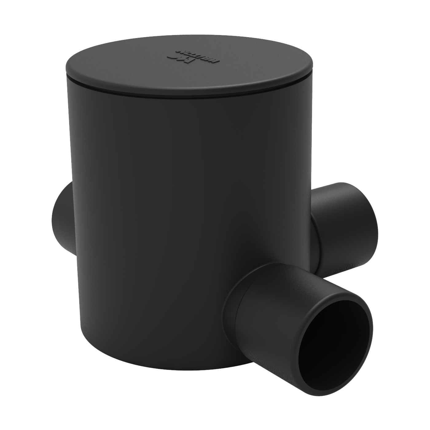 WPFC123LB (Circular Box 1/2'' 3 way long Black)