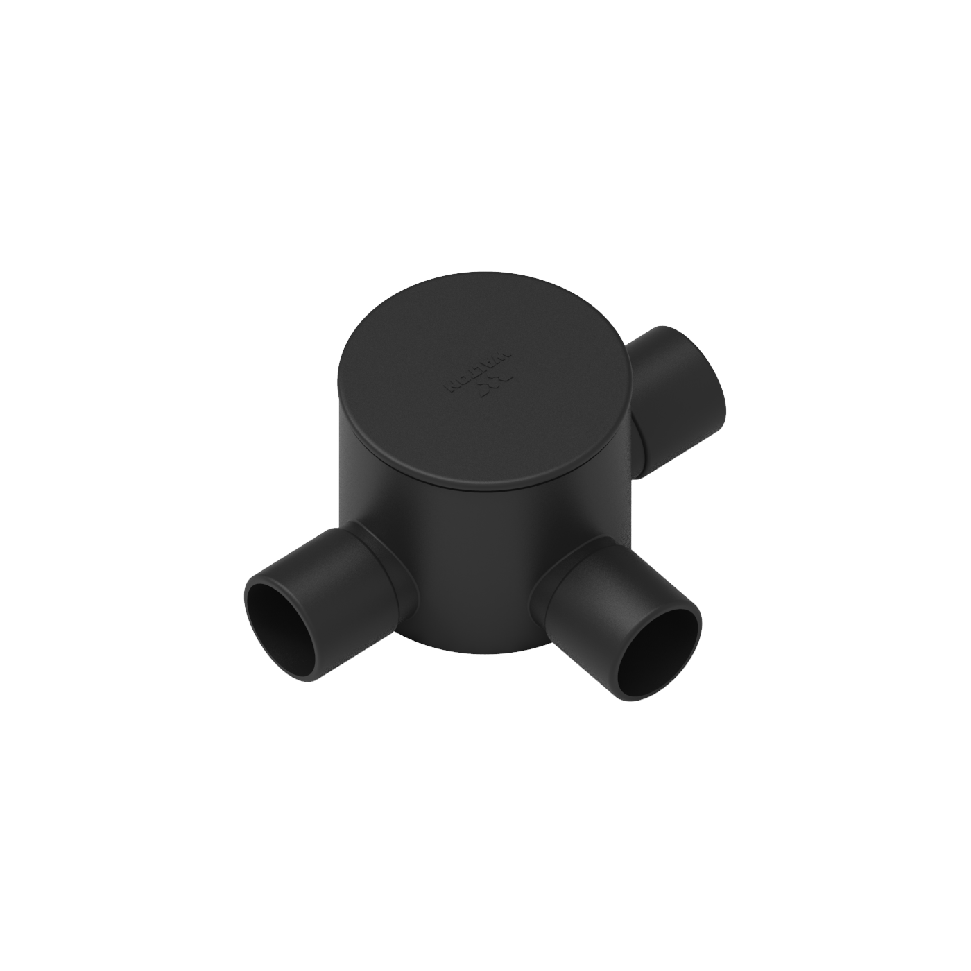 WPFC123MB (Circular Box 1/2'' 3 way medium Black)