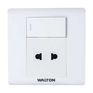 R2PSSPW10 Pearl White [2 Pin Socket with Switch]