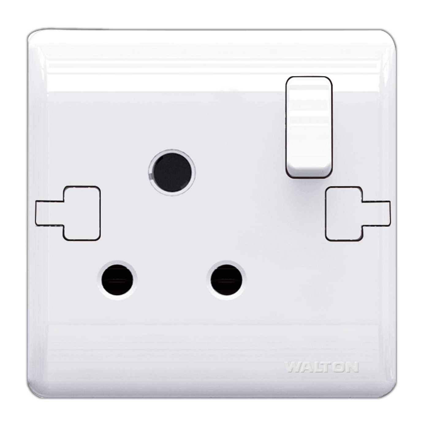 W13PRS15 Pearl White (3 Pin Round Socket with switch)