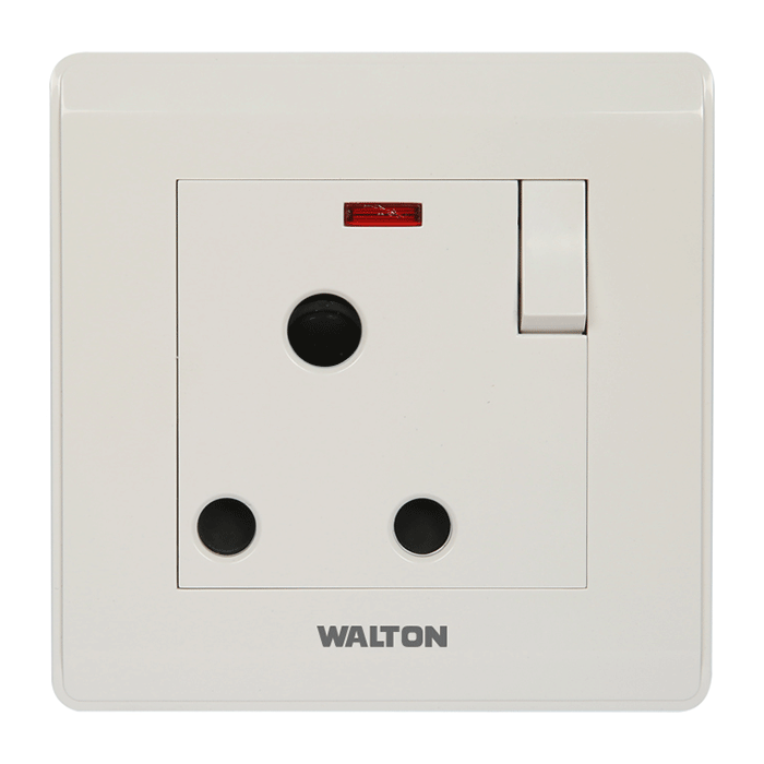 W13PRSN15 Pearl White (15A 3Pin Round Socket)