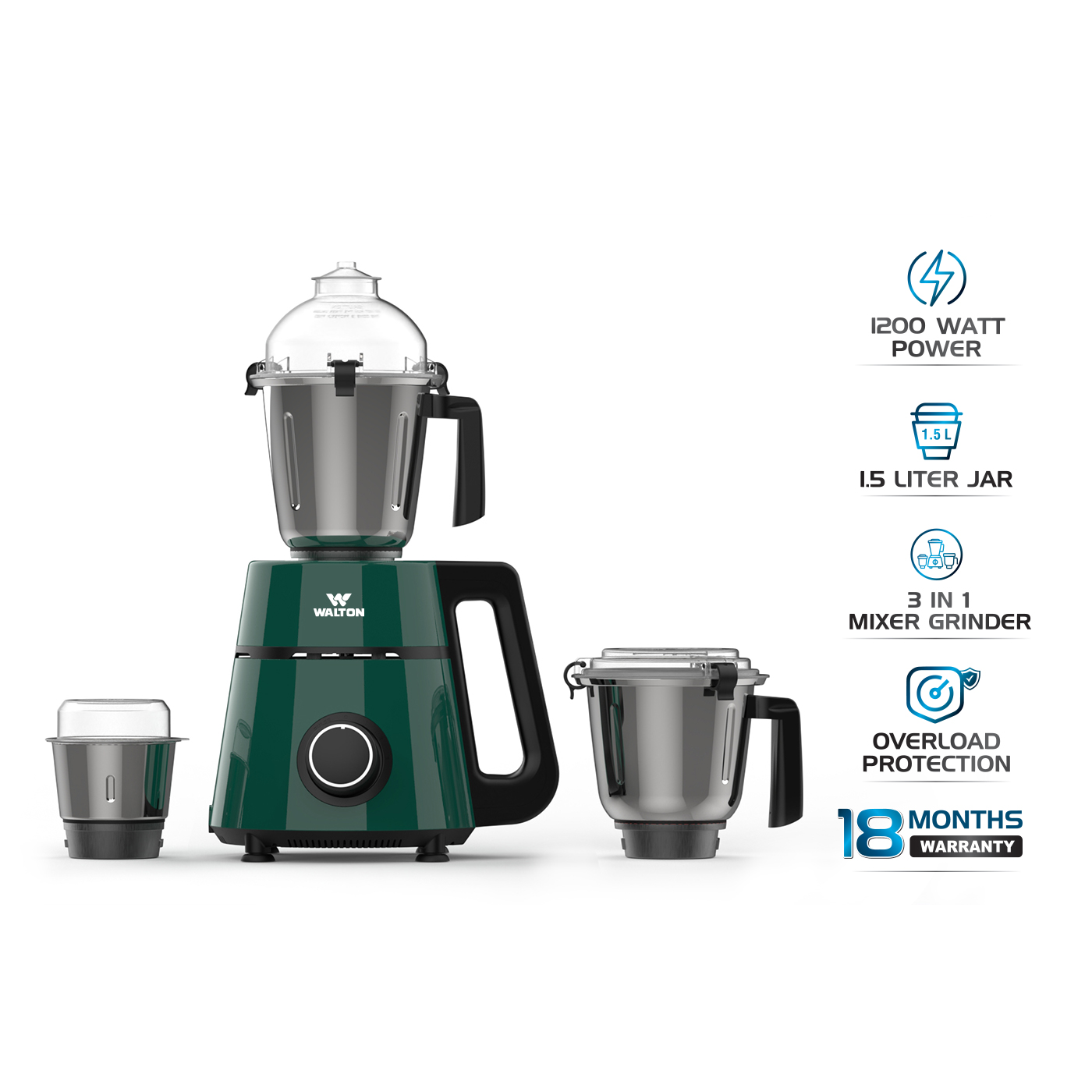 WALTON BLUSTER SERIES MIXER GRINDER 1200 WATT WBL-15G312