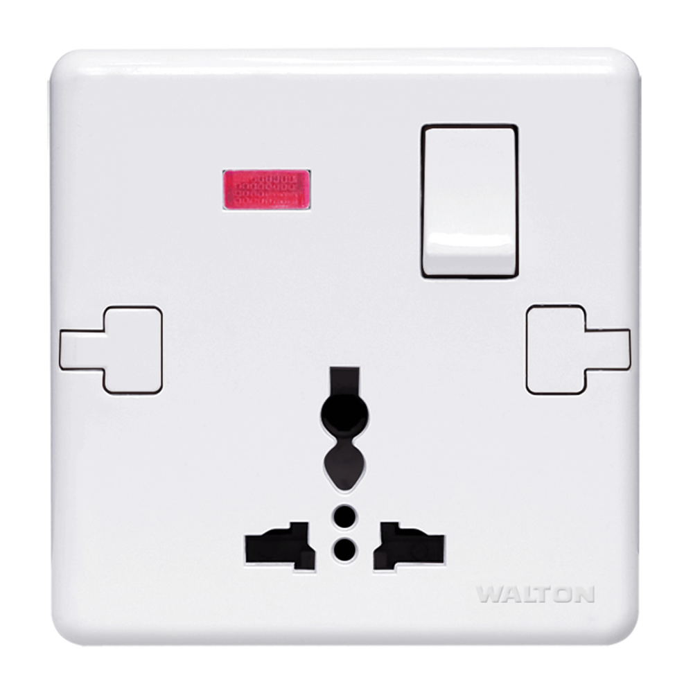 W13PS13 Pearl White (3 pin socket with switch)